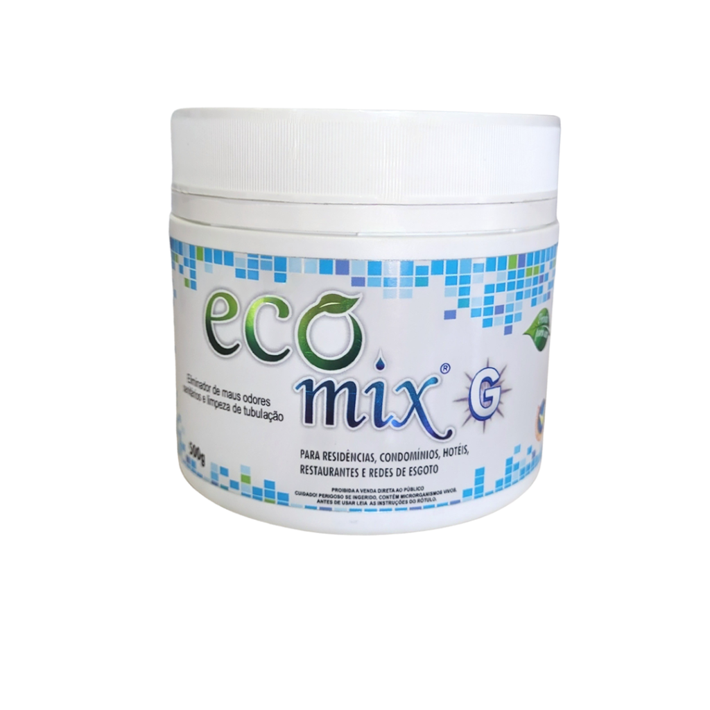 ECOMIX G (500g) - Desentupidor, Caixas de Gordura e Limpa Fossas - Ecoclã